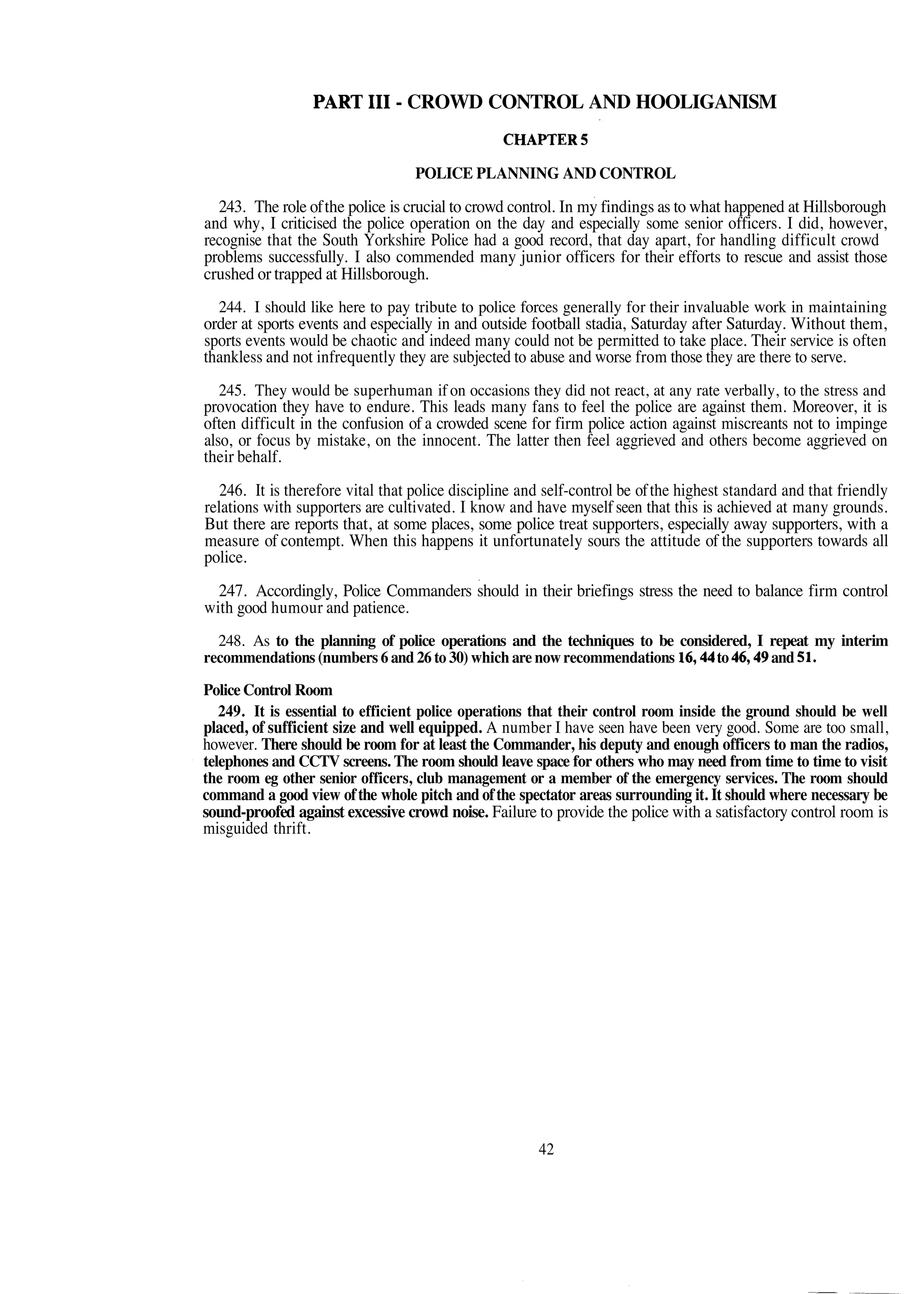 Hillsborough Taylor Report | PDF | Soccer | Sports