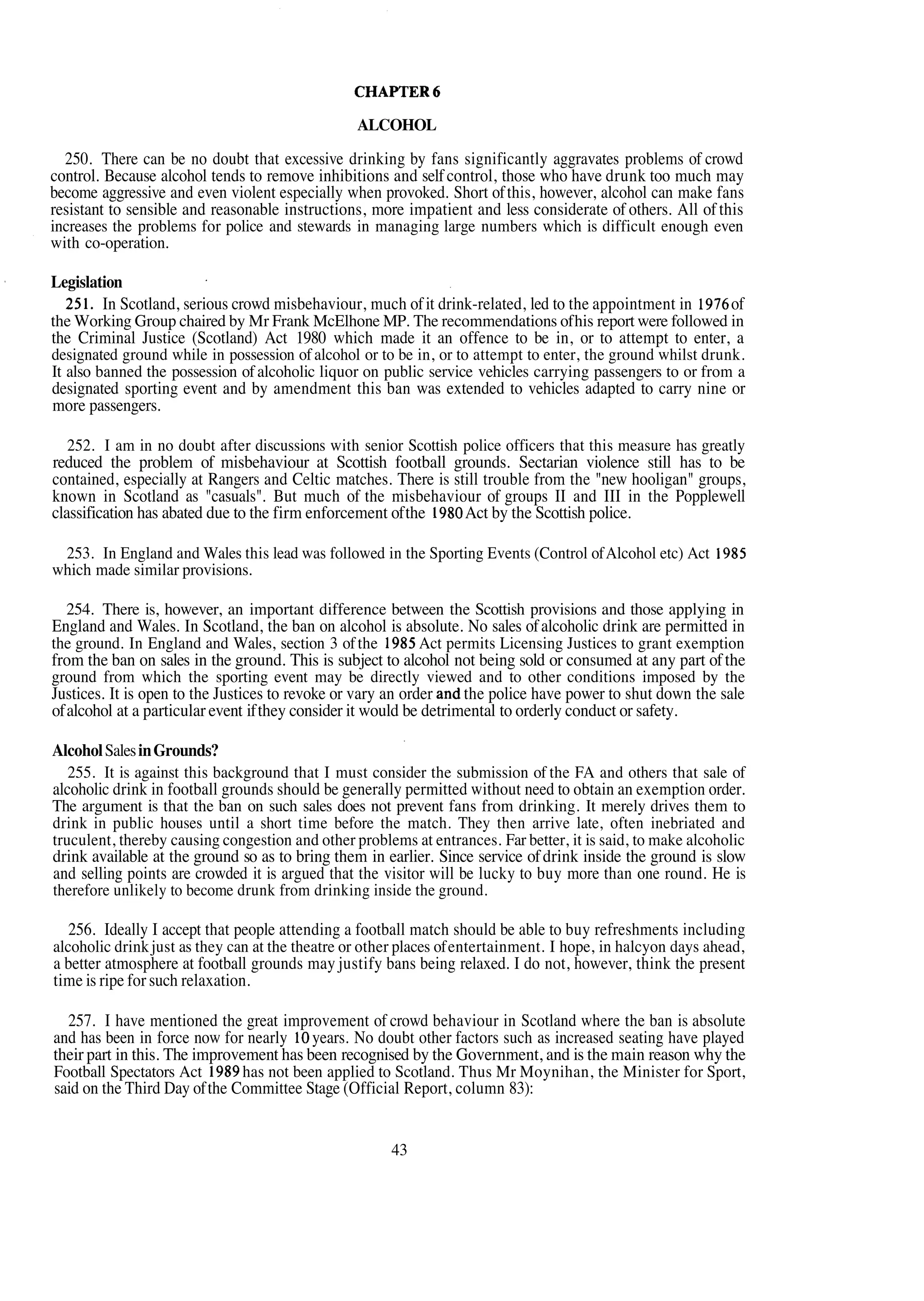 Hillsborough Taylor Report | PDF | Soccer | Sports