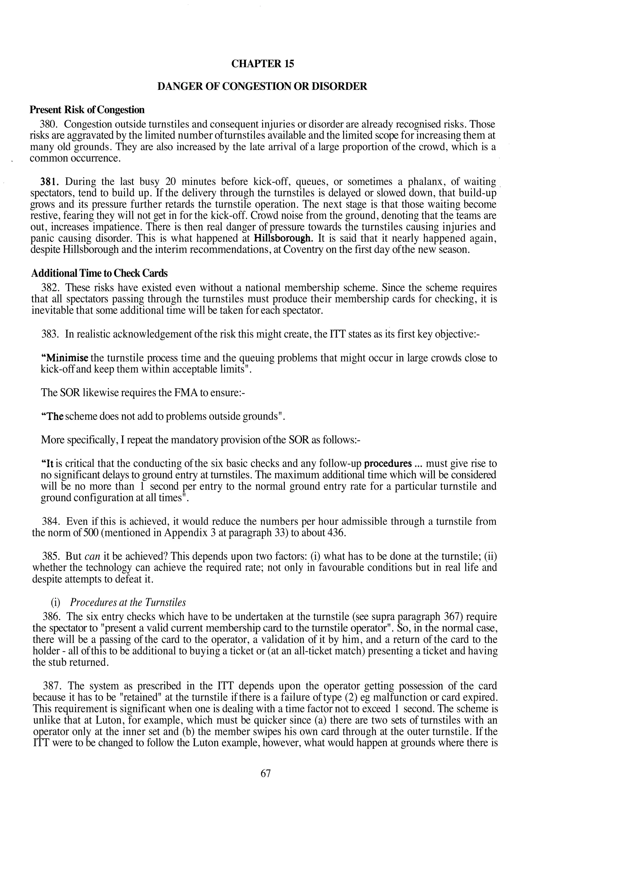 Hillsborough Taylor Report | PDF