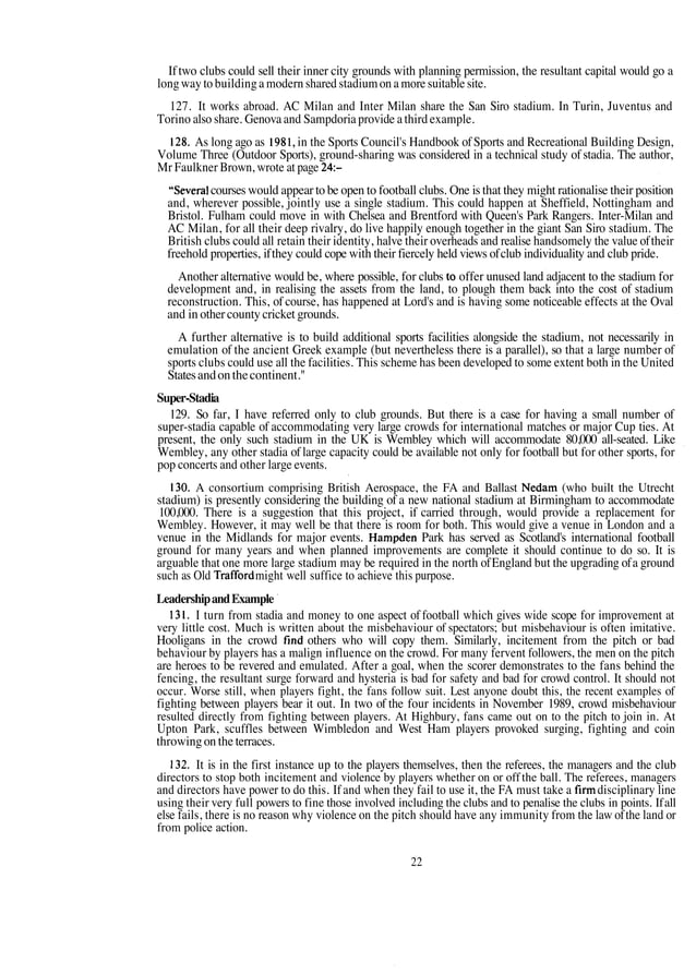 Hillsborough Taylor Report | PDF | Soccer | Sports