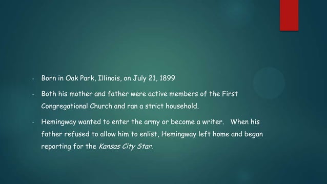 Hills like white elephants by ernest hemingway | PPTX