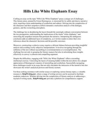 Hills Like White Elephants Essay.pdf