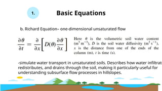 Hillslope Equation for surface hydrology | PPT