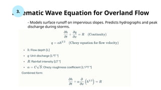 Hillslope Equation for surface hydrology | PPTX