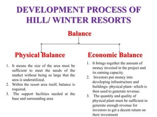 Hills or winter resorts phases of development, factors and effective ...