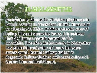 Hill stations in kerala | PPTX