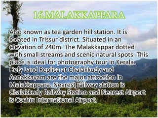 Hill stations in kerala | PPTX