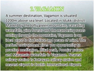 Hill stations in kerala | PPTX