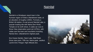 Hill stations of india. | PPTX