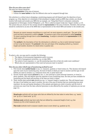 Methods for Ecological Monitoring of Coral Reefs | PDF