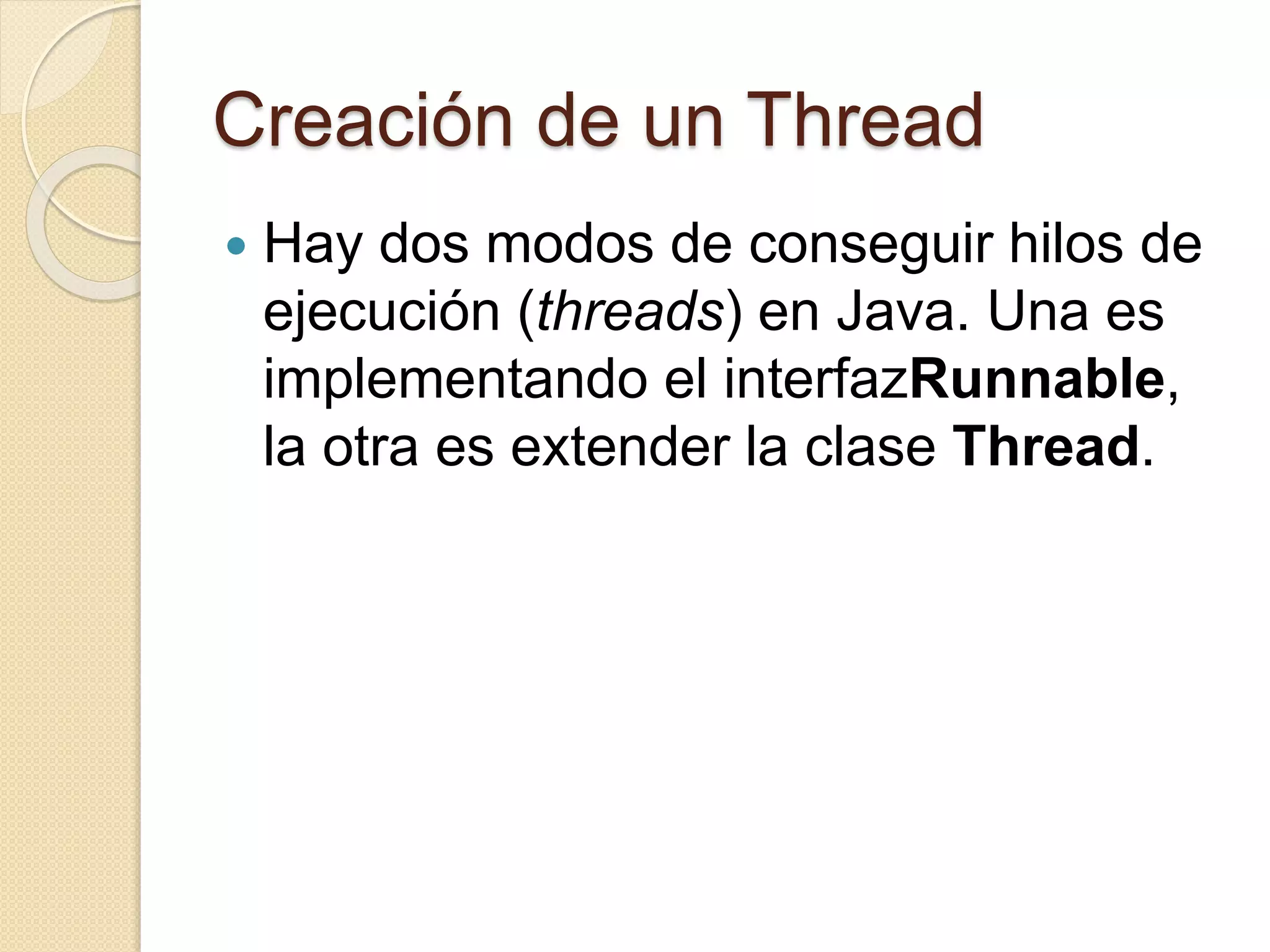 Hilos – threads en java | PPT