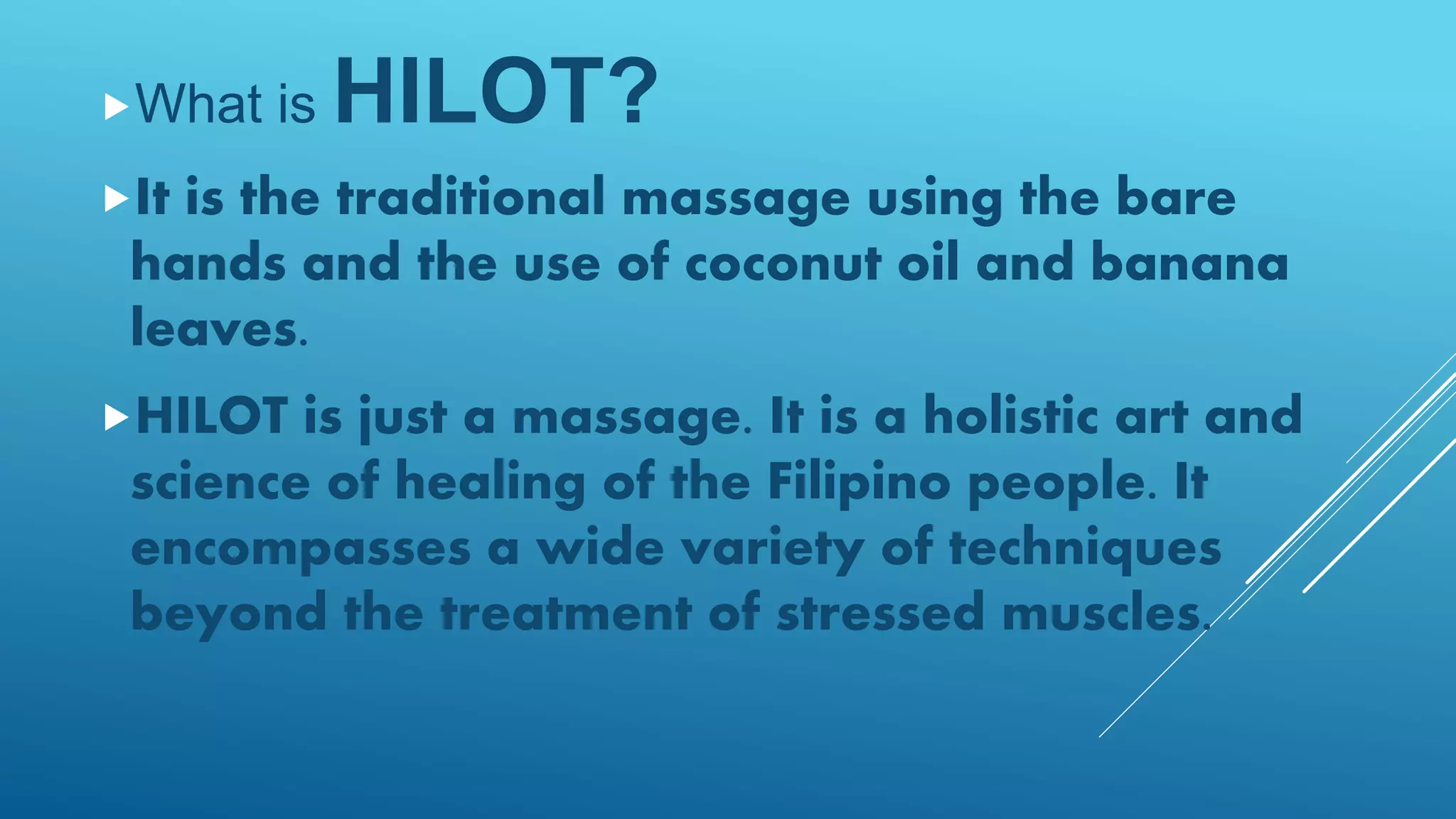 Hilot wellness massage JHS | PPTX
