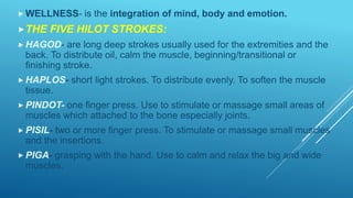 Hilot wellness massage JHS | PPTX