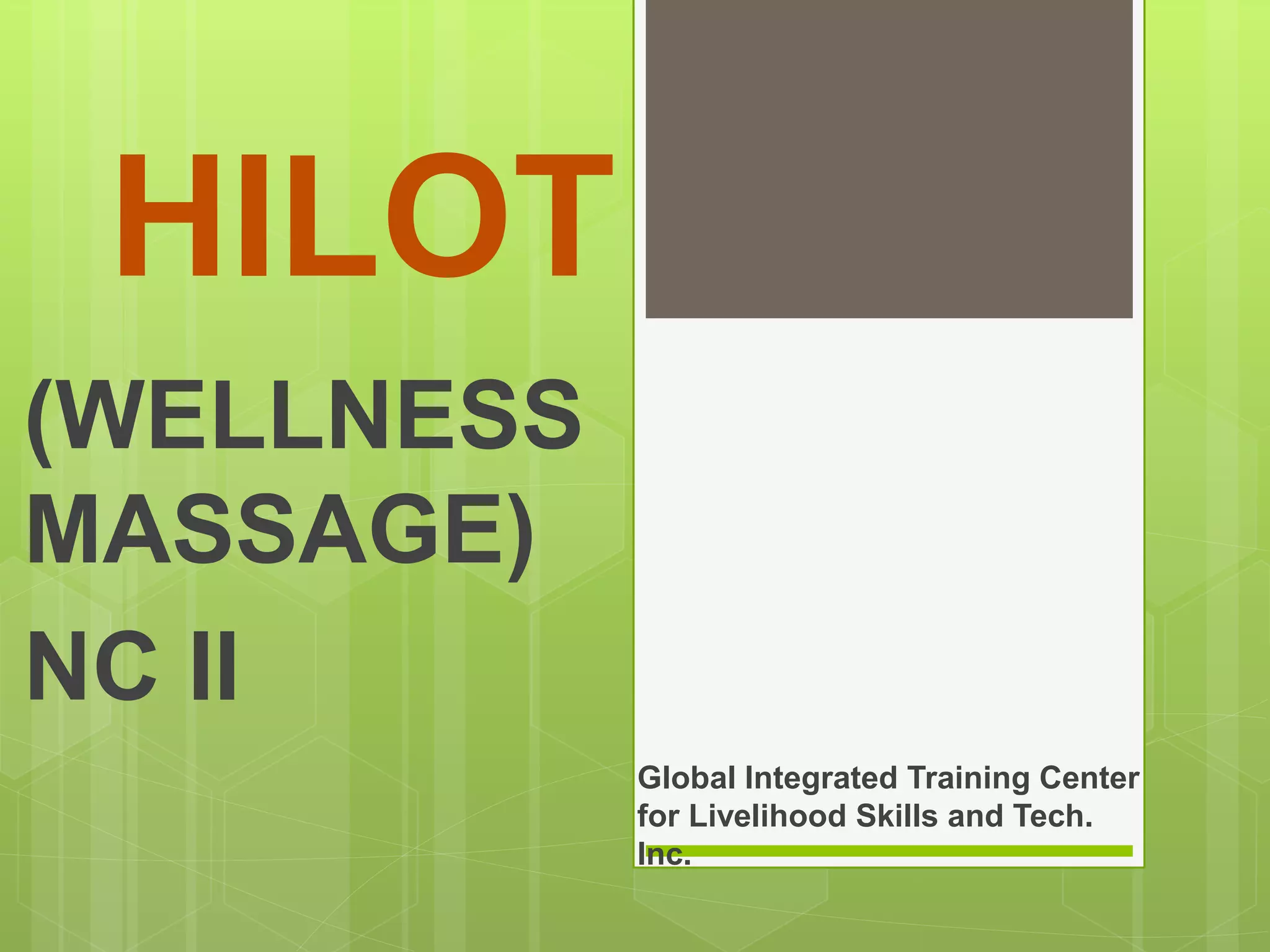 Hilot( Wellness Massage) NCII.pptx