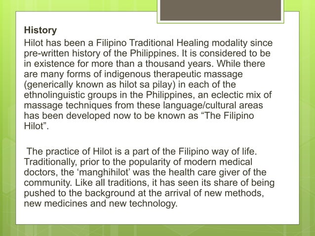 Hilot( Wellness Massage) NCII.pptx | Holistic Health | Alternative Medicine
