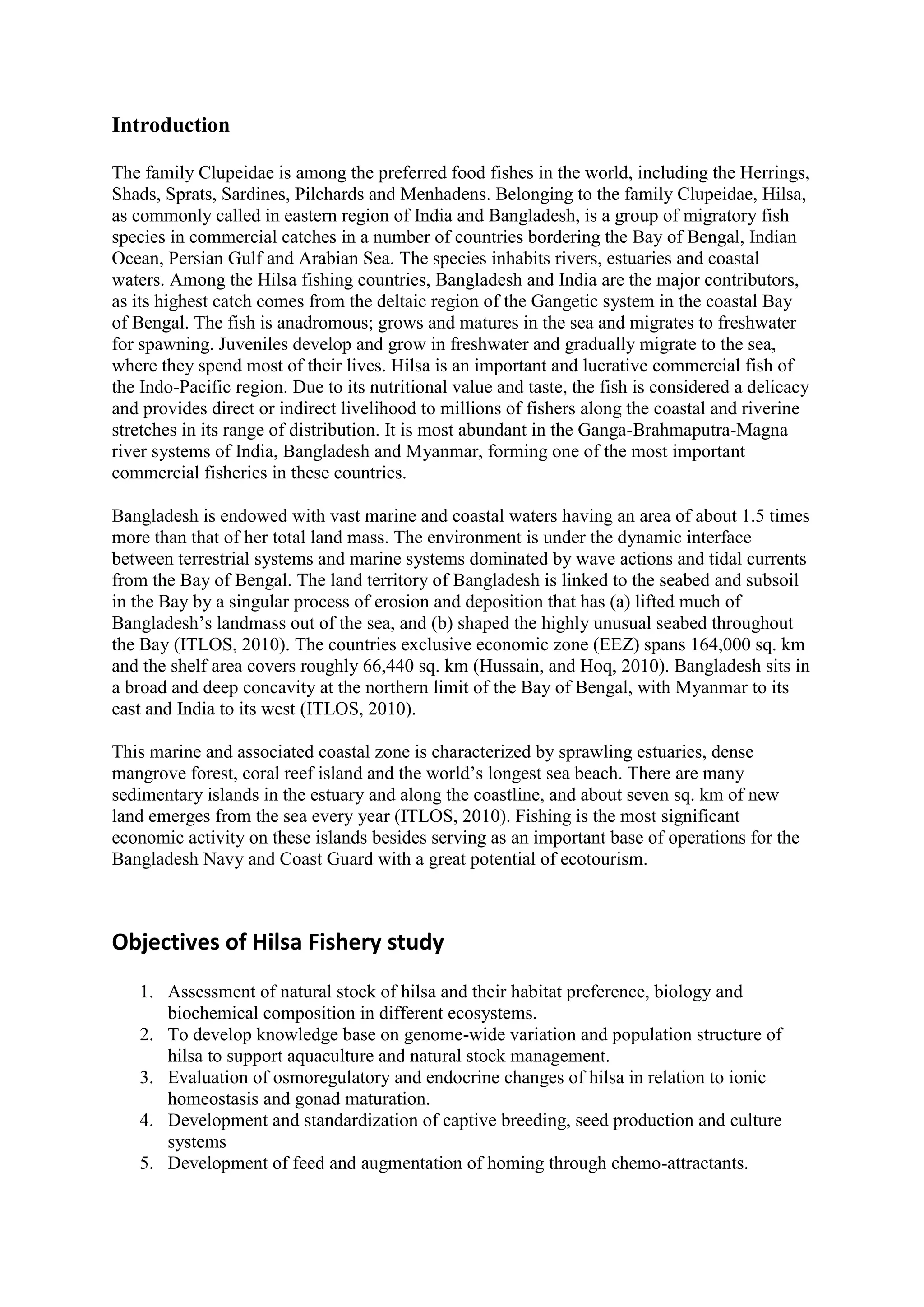 Hilsa fishery of Bay of Bengal | PDF