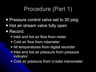 Hilsch Vortex Tube Laboratory Experiment | PPT