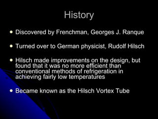 Hilsch Vortex Tube Laboratory Experiment | PPT