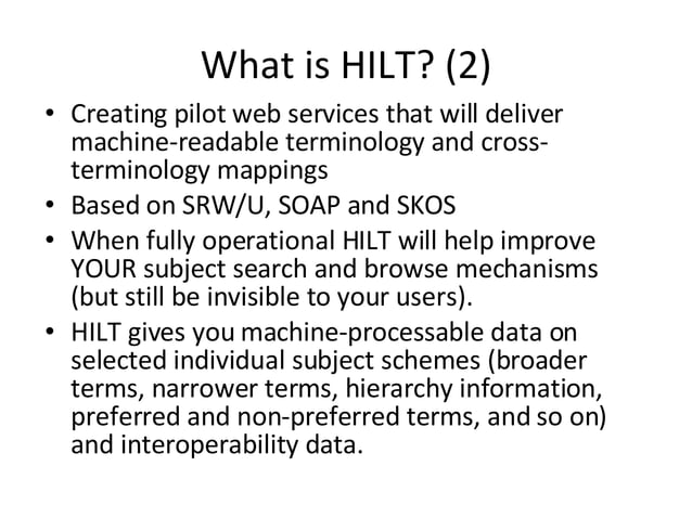 HILT at Mdr | PPT