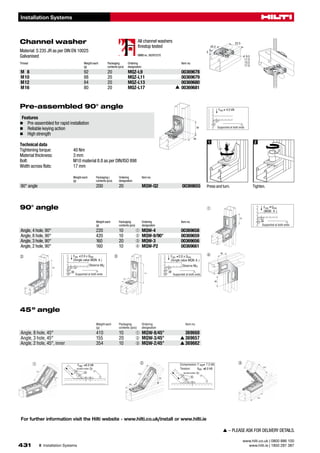 Hilti Machine Catalogue