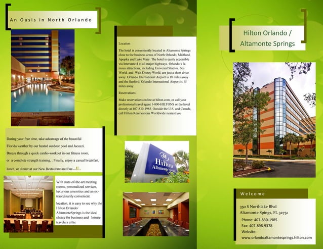 Hilton Altamonte Brochure 2009 Revised | PDF