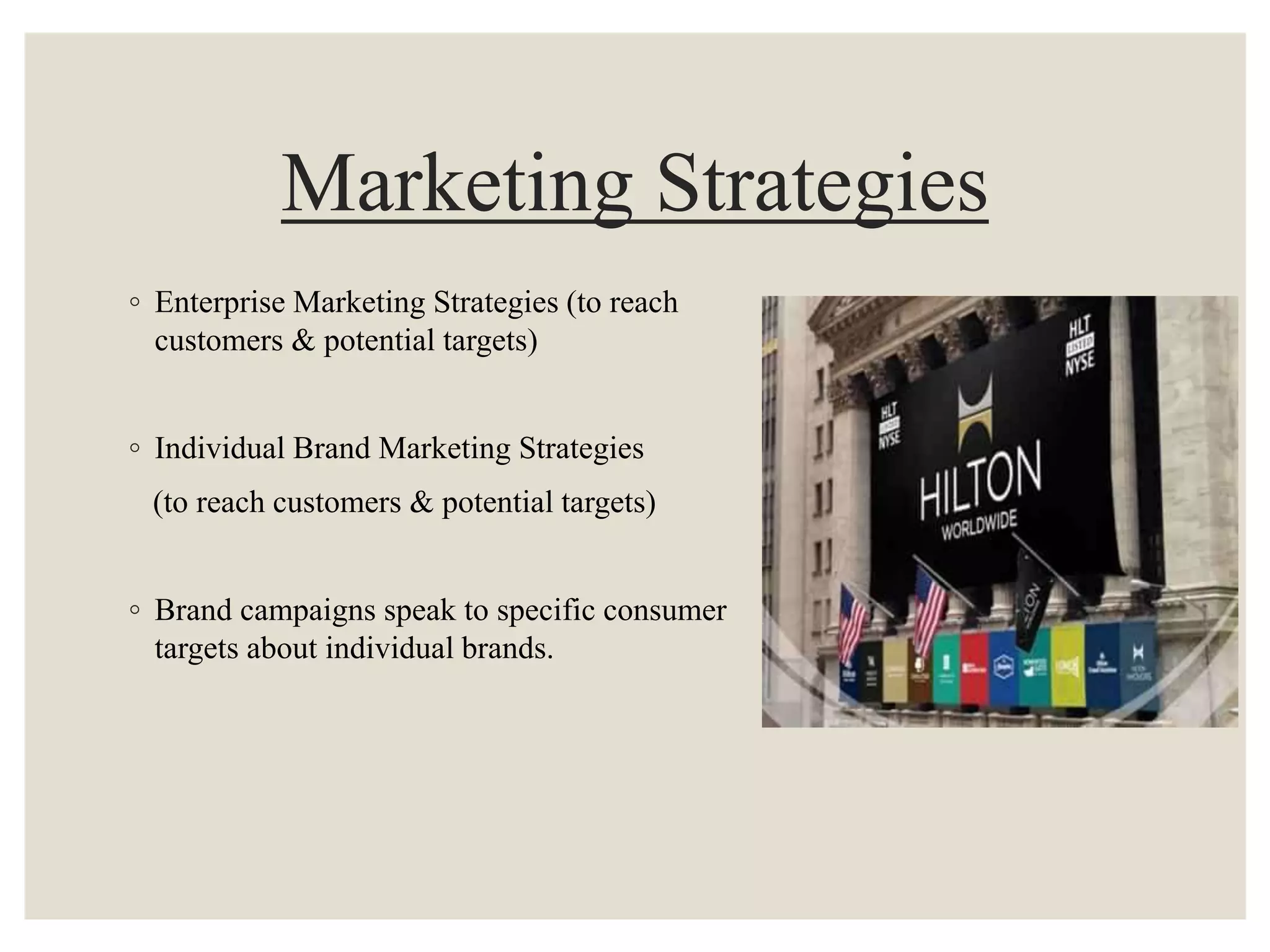 Hilton branding | PPTX | Hotels and Motels | Travel Type