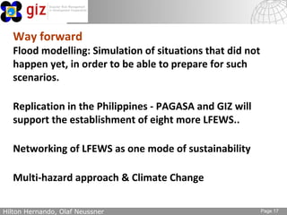 Low cost flood early warning systems based on linking local governments ...
