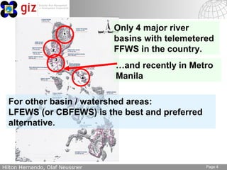 Low cost flood early warning systems based on linking local governments ...