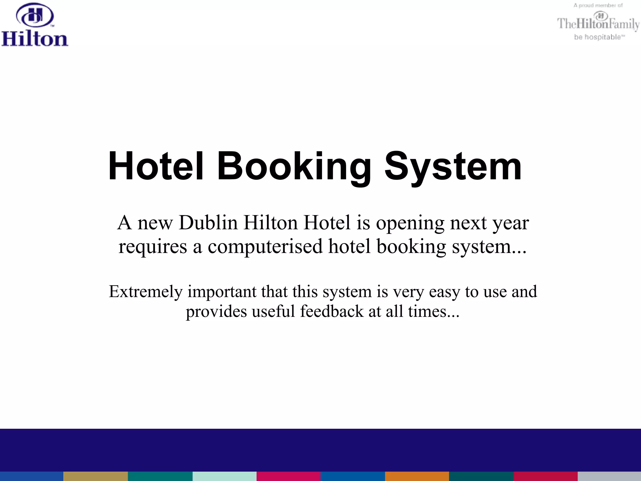 Hilton hotel reservation_system2 | PPT