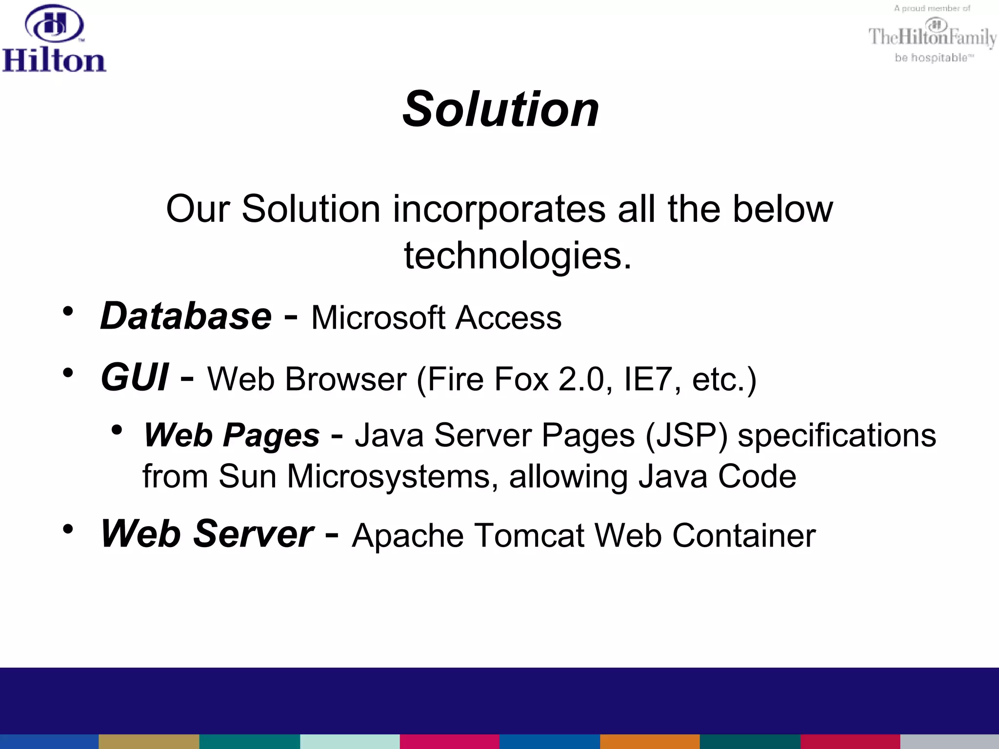 Hilton hotel reservation_system2 | PPT