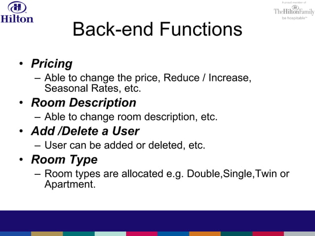 Hilton hotel reservation_system2 | PPT