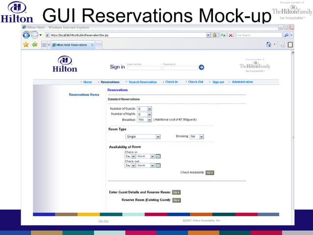 Hilton hotel reservation_system2 | PPT