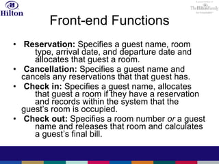 Hilton hotel reservation_system2 | PPT