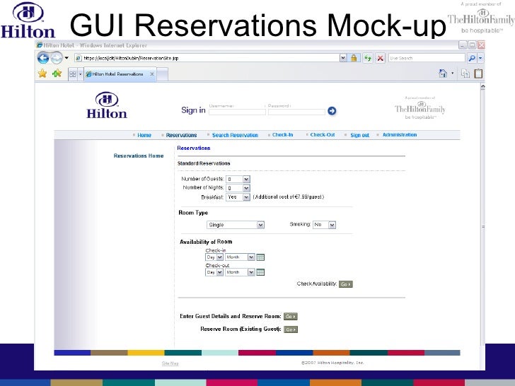 Hilton hotel reservation_system2