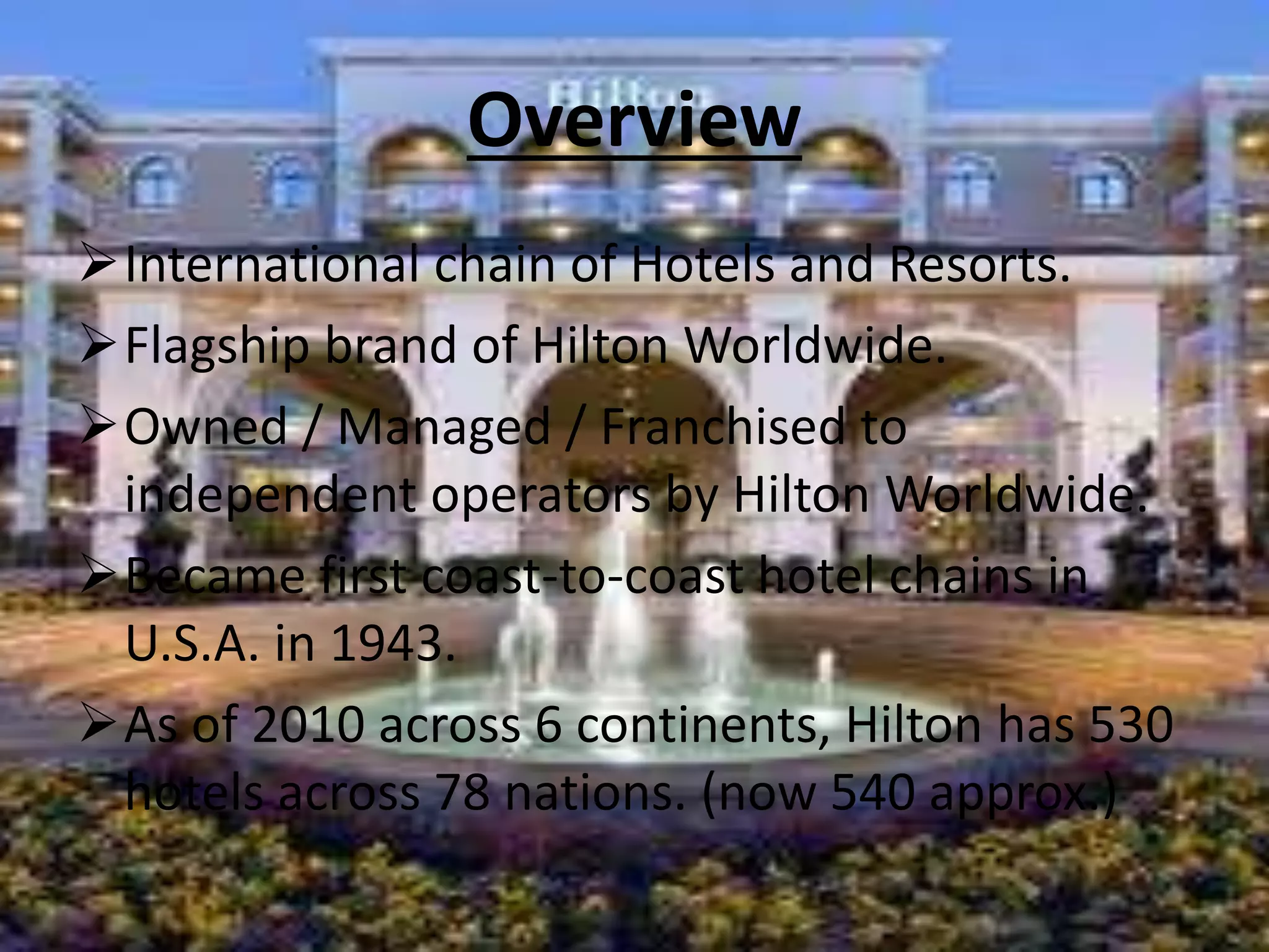 Hilton hotels | PPTX