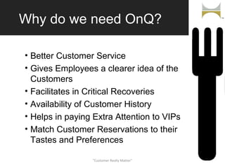 Hilton OnQ system | PPT