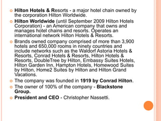 Hilton worldwide | PPTX