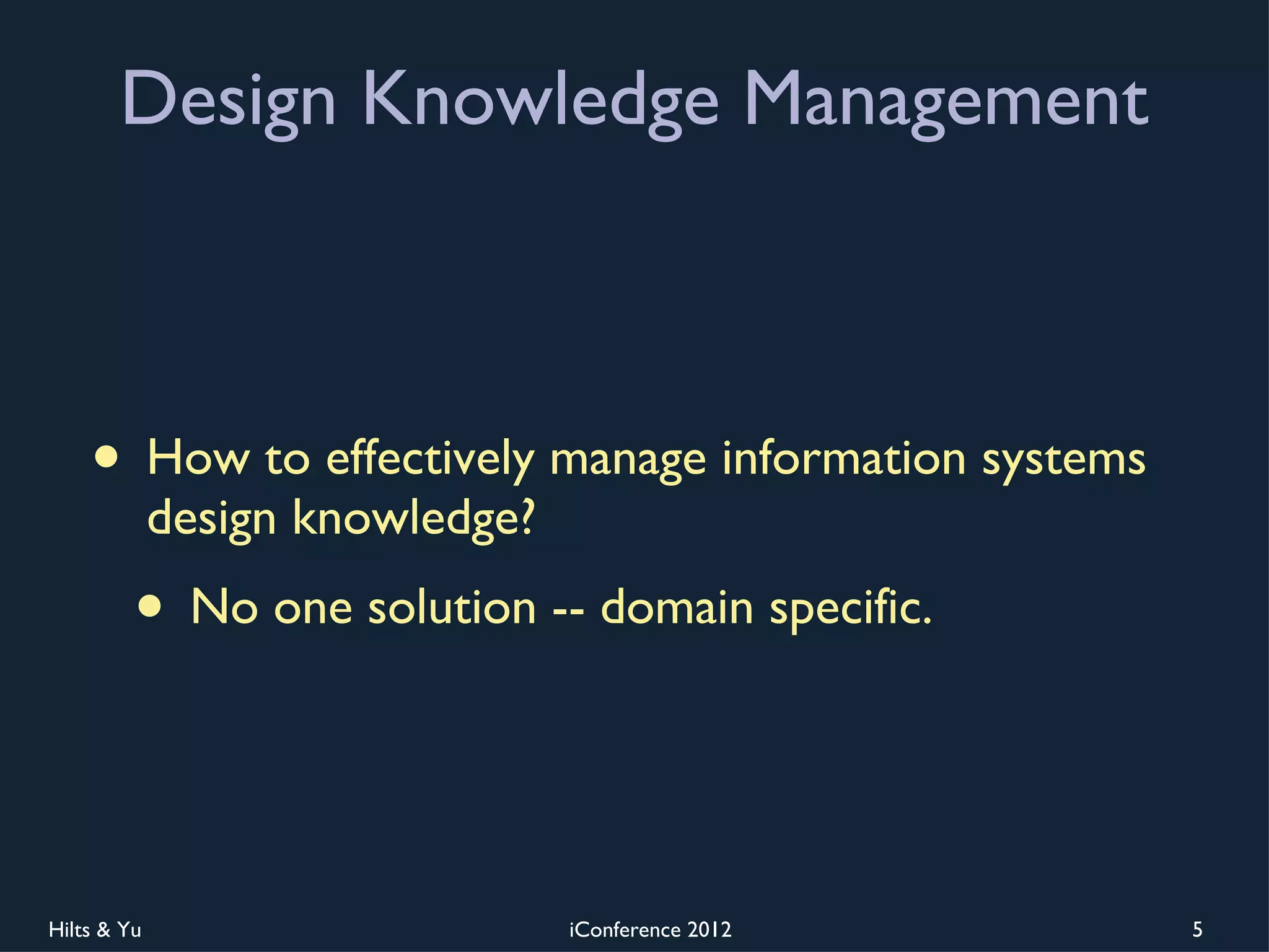 Design & Evaluation of the Goal-Oriented Design Knowledge Library | PPT