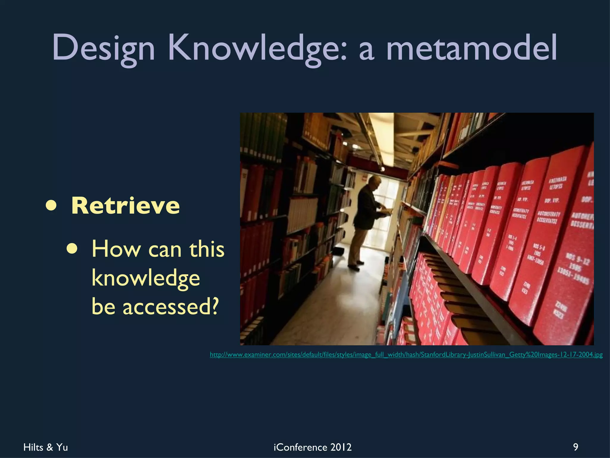 Design & Evaluation of the Goal-Oriented Design Knowledge Library | PPT