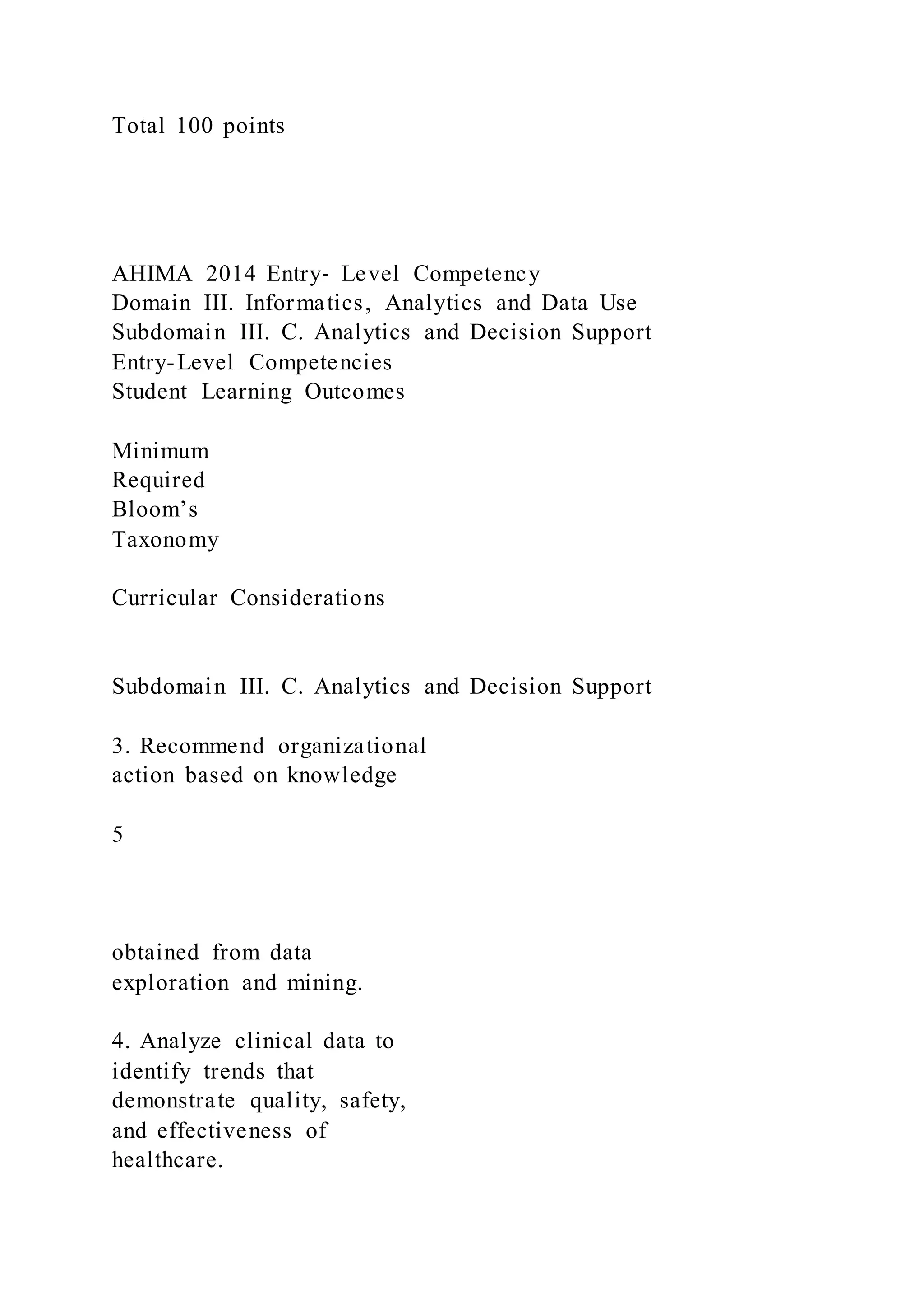 HIMA410 Informatics and Analytics Assignment Presenting Re | DOCX