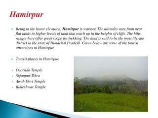 Himachal Pradesh Tourist Destination | PPTX