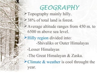 Himachal Pradesh, an Indian State | PPT