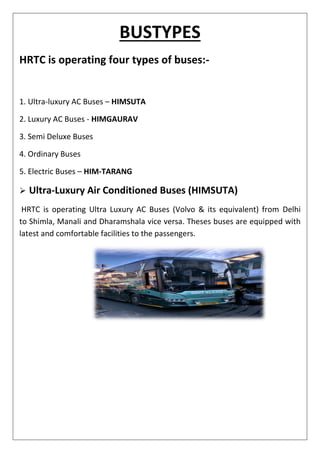 Himachal road transport coporation taradevi shimla industrial report | PDF
