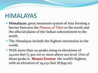 Himalaya Formation By Junaidurrehman | PPTX