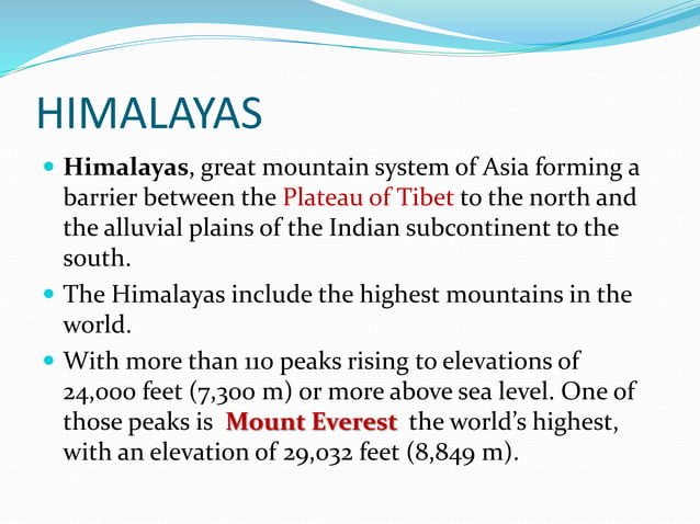 Himalaya Formation By Junaidurrehman | PPTX