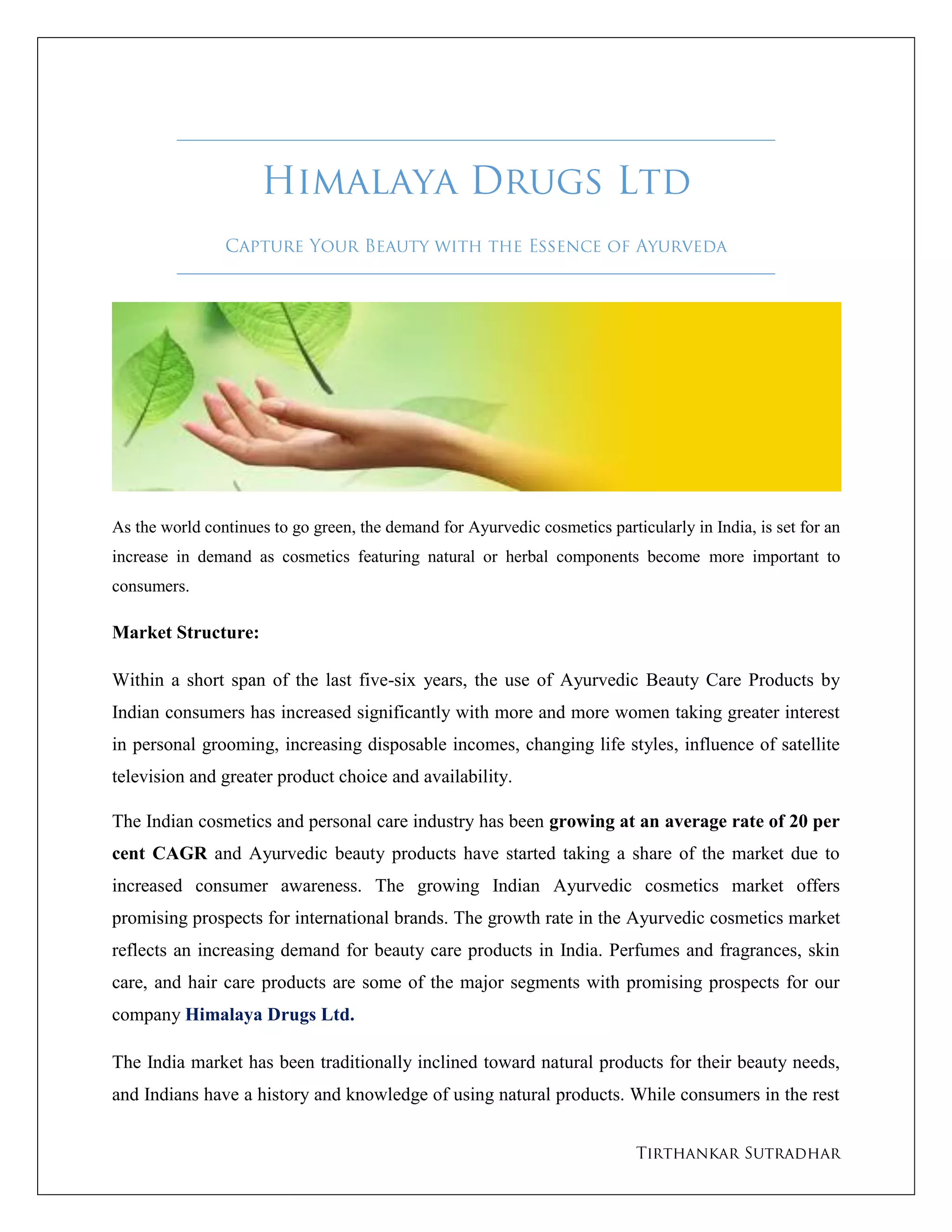 Himalaya Drugs Ltd | PDF
