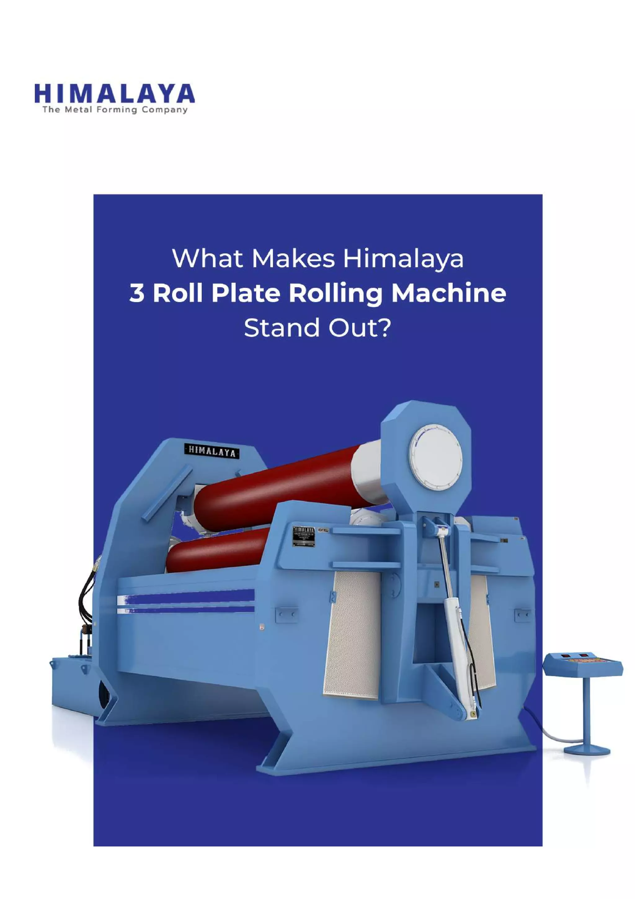 Three Roll Plate Rolling Machine - Himalaya Machinery | PDF