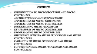 Microcontroller and microprocessor PPT.pptx