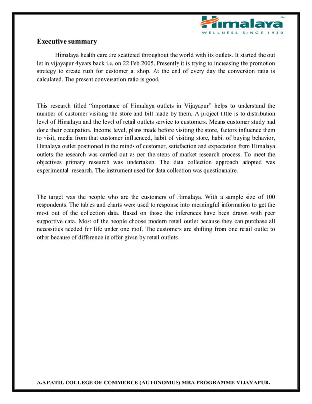 Himalaya project | PDF | Herbs and Supplements | Alternative Medicine