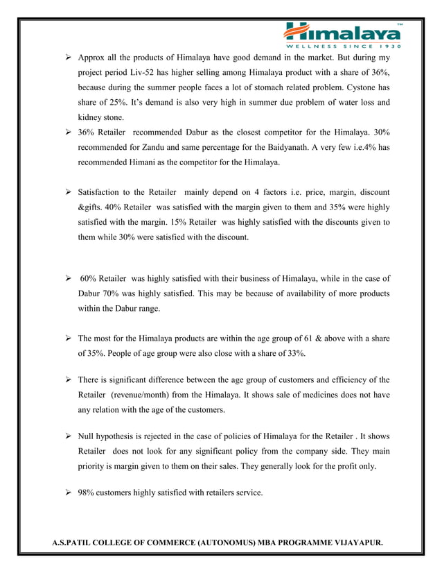 Himalaya project | PDF | Herbs and Supplements | Alternative Medicine